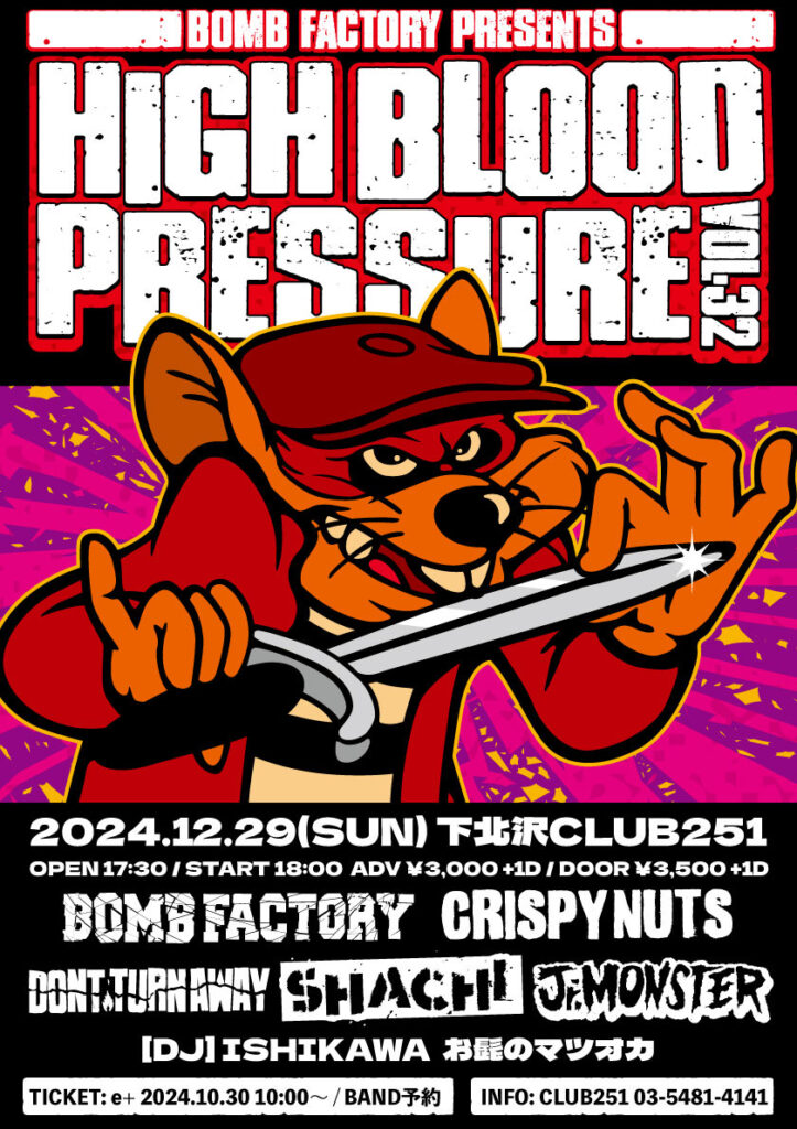 HIGH BLOOD PRESSURE Vol.32 – BOMB FACTORY OFFICIAL WEB SITE